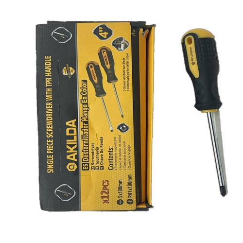 DESTORNILLADOR CRUZ MANGO EN COLOR PH1X100MM - Akilda